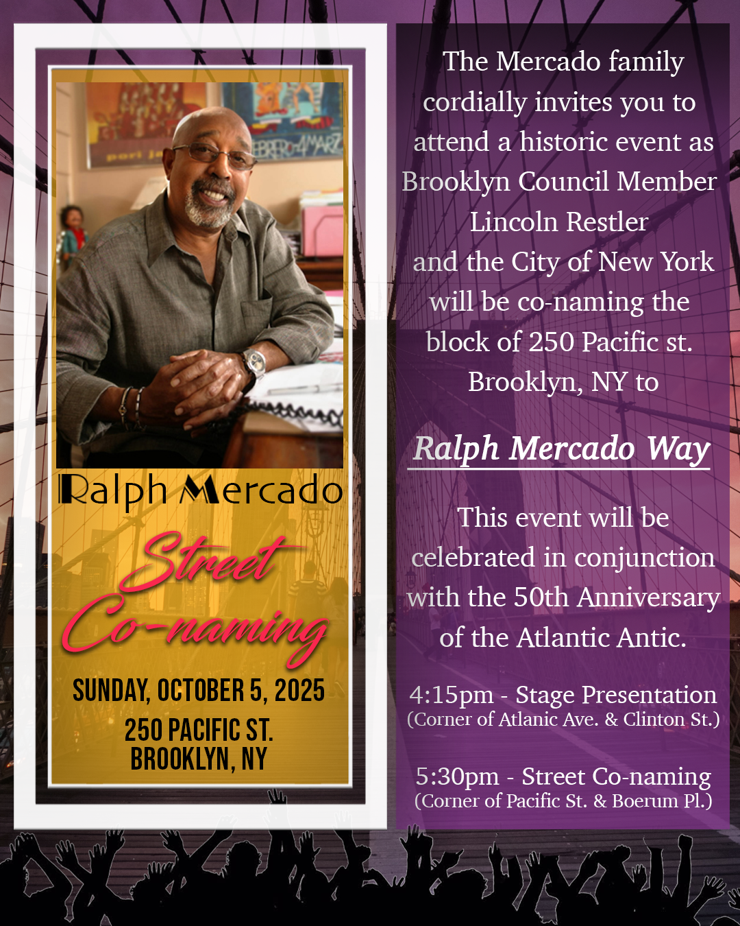 Ralph Mercado Way: Nueva York honra al legendario empresario musical de ...